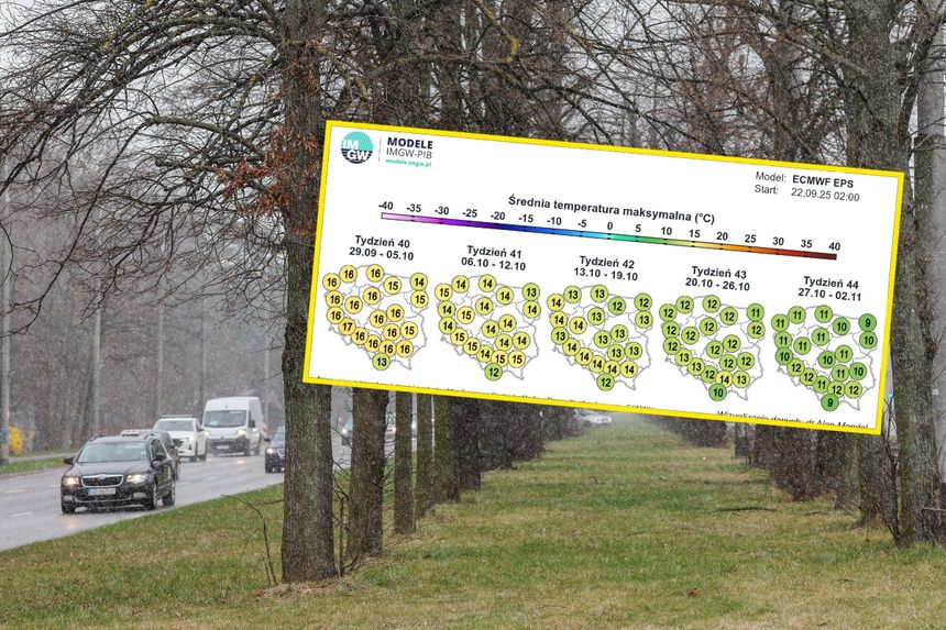 Jesień zaskoczy w pogodzie. Są długoterminowe prognozy IMGW, te mapy ...
