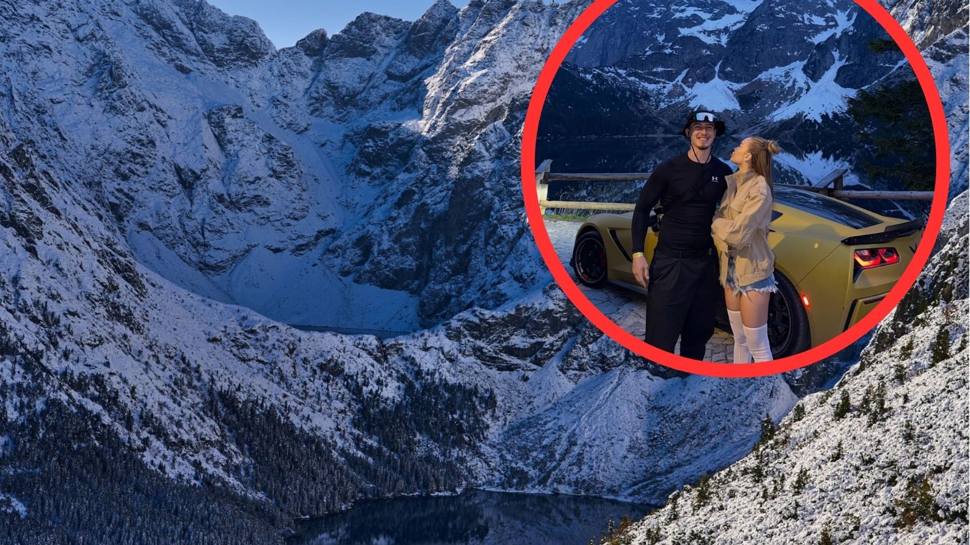 Ukrainiec wjechał Corvettą nad Morskie Oko. Nie zgadza się z grożącą mu ...