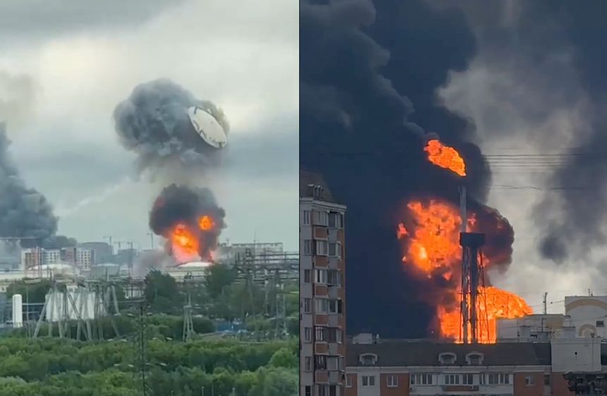 Moskwa w ogniu. Panika na ulicach po ataku ukraińskich dronów ...